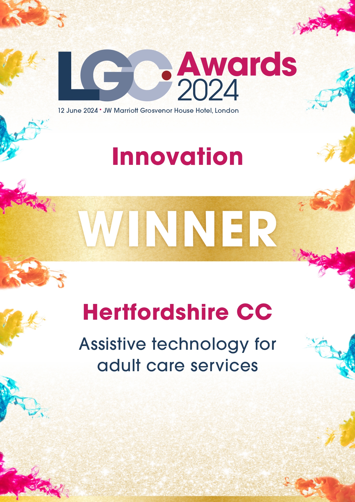 LGC Awards 2024 Certificates